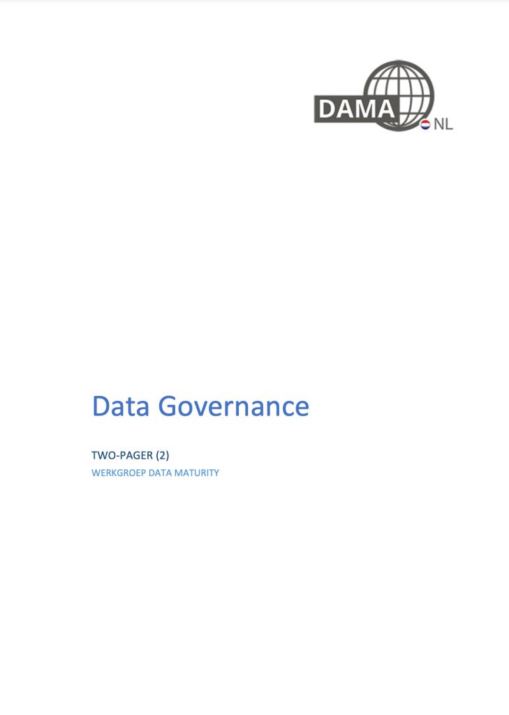 Two-Pager Data Governance | Stichting DAMA NL