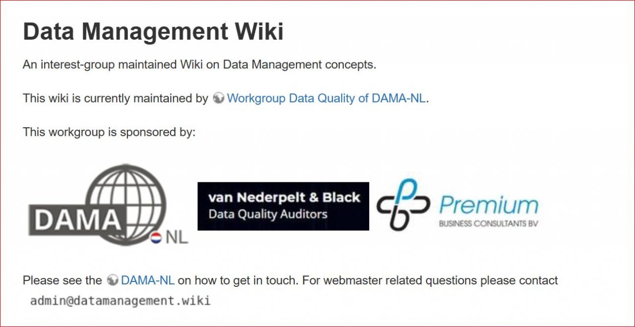 Data Quality Management System (DQMS) | Stichting DAMA NL