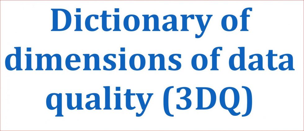 Dimensions of Data Quality | Stichting DAMA NL